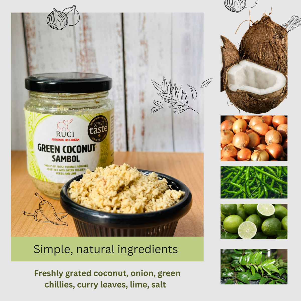 Green Coconut Sambol – Ruci Foods