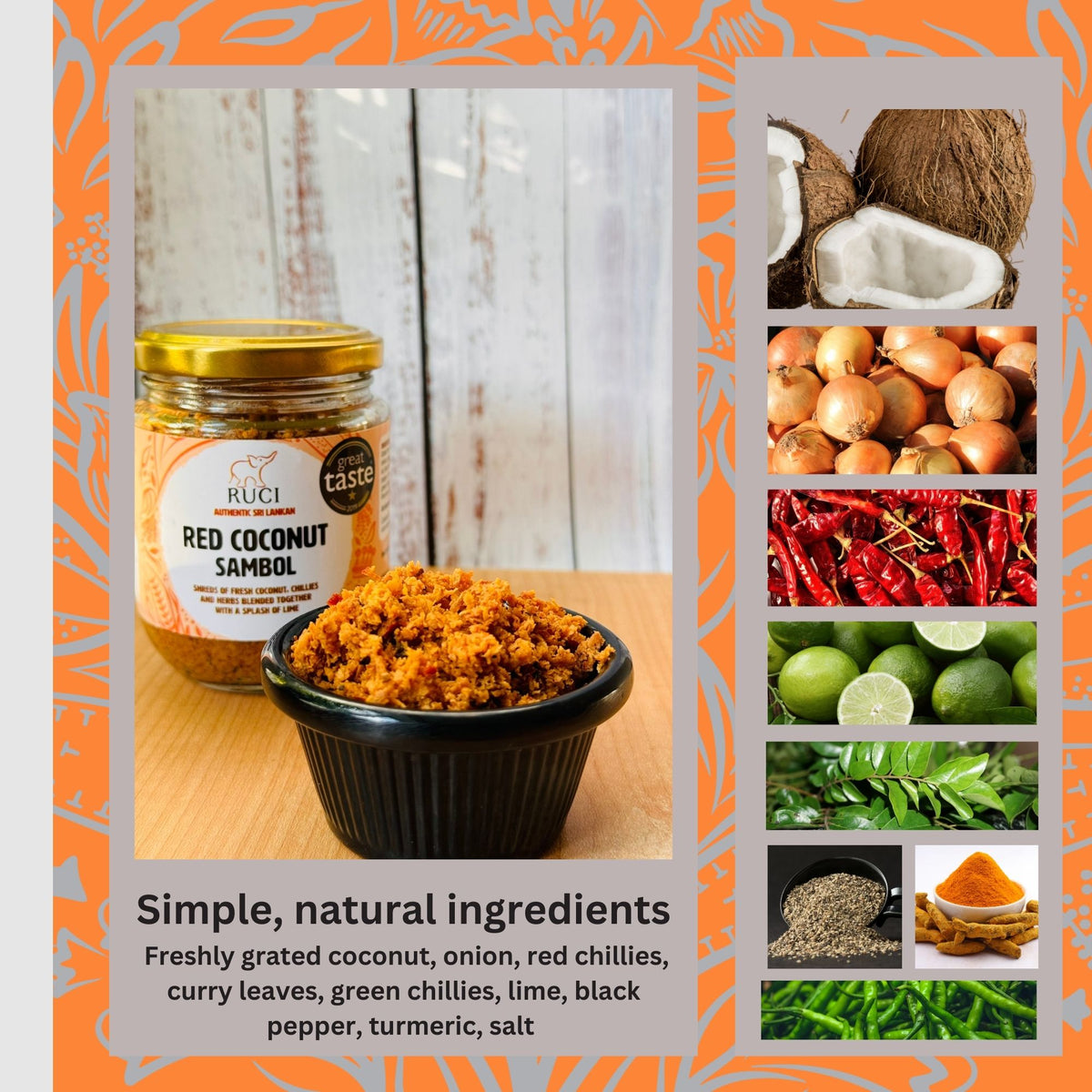 Red Coconut Pol Sambol – Ruci Foods